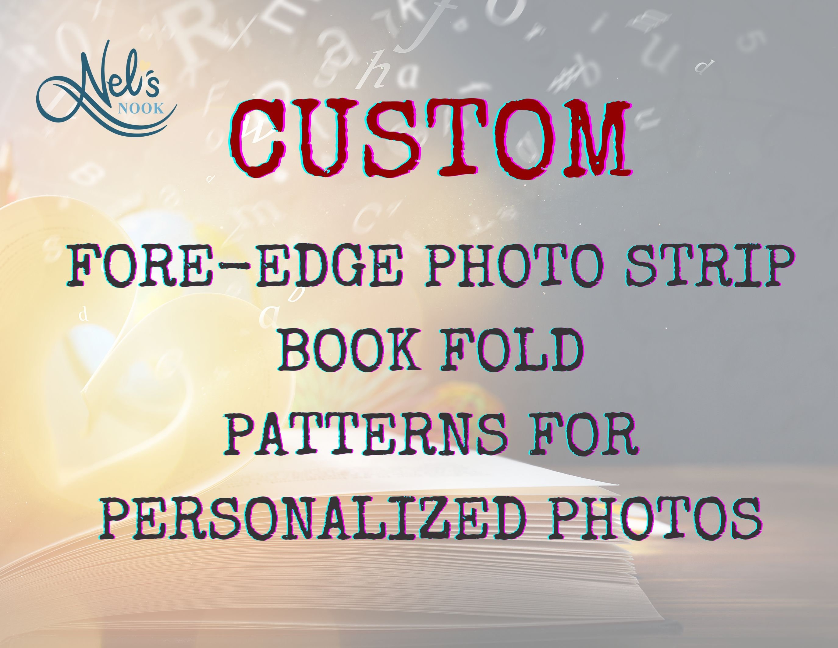 CUSTOM Fore-edge Photo Strip Book Fold Pattern for Your Personalized ...