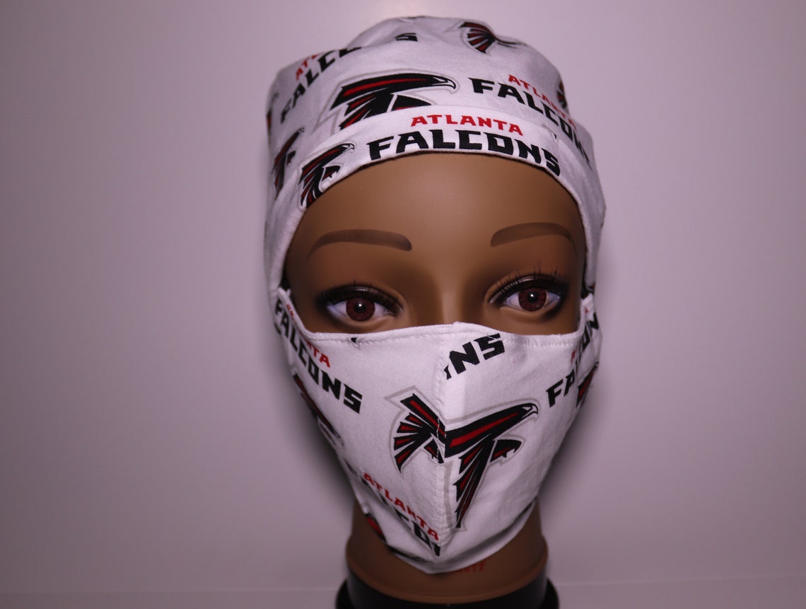Atlanta Falcons Reusable Cloth Mask With Filter Pocket and Matching ...