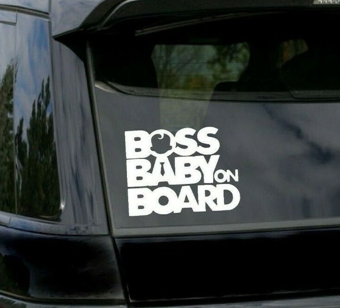Boss Baby On Board Decal Vinyl Sticker Car Bumper Window | Etsy