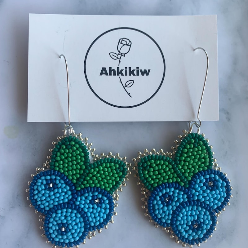 Blueberry Earrings - Etsy