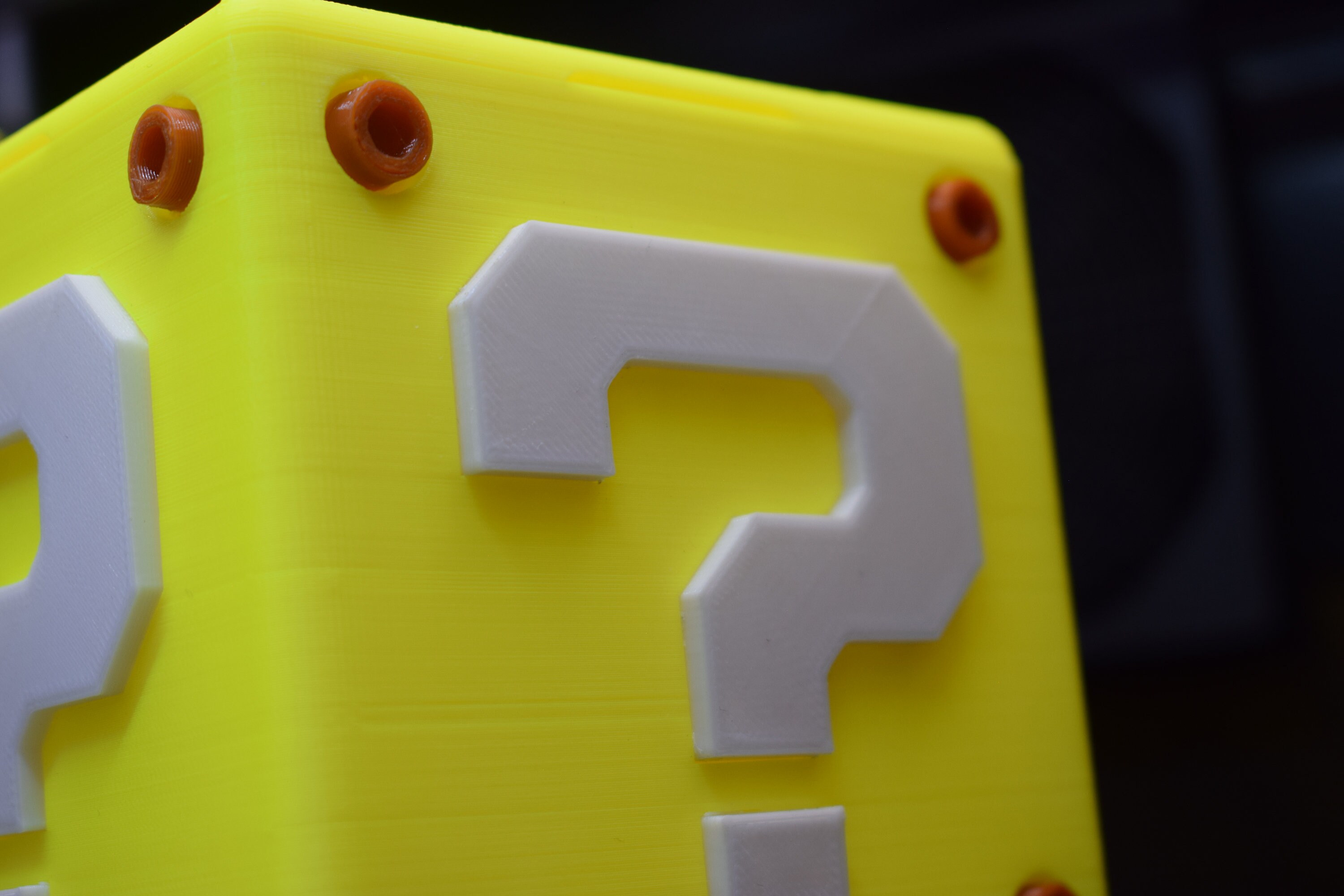 3D Printed Mario Question Box - Etsy