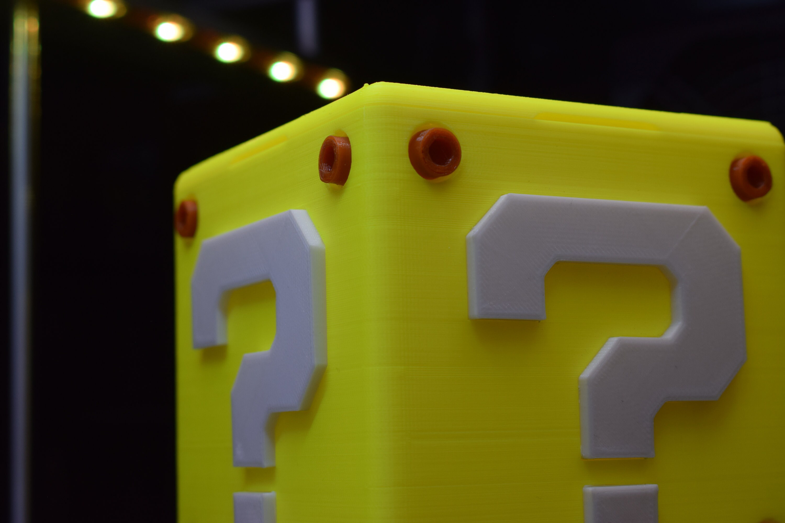 3D Printed Mario Question Box - Etsy