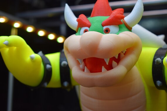 3D Printed Bowser from Mario's World | Etsy