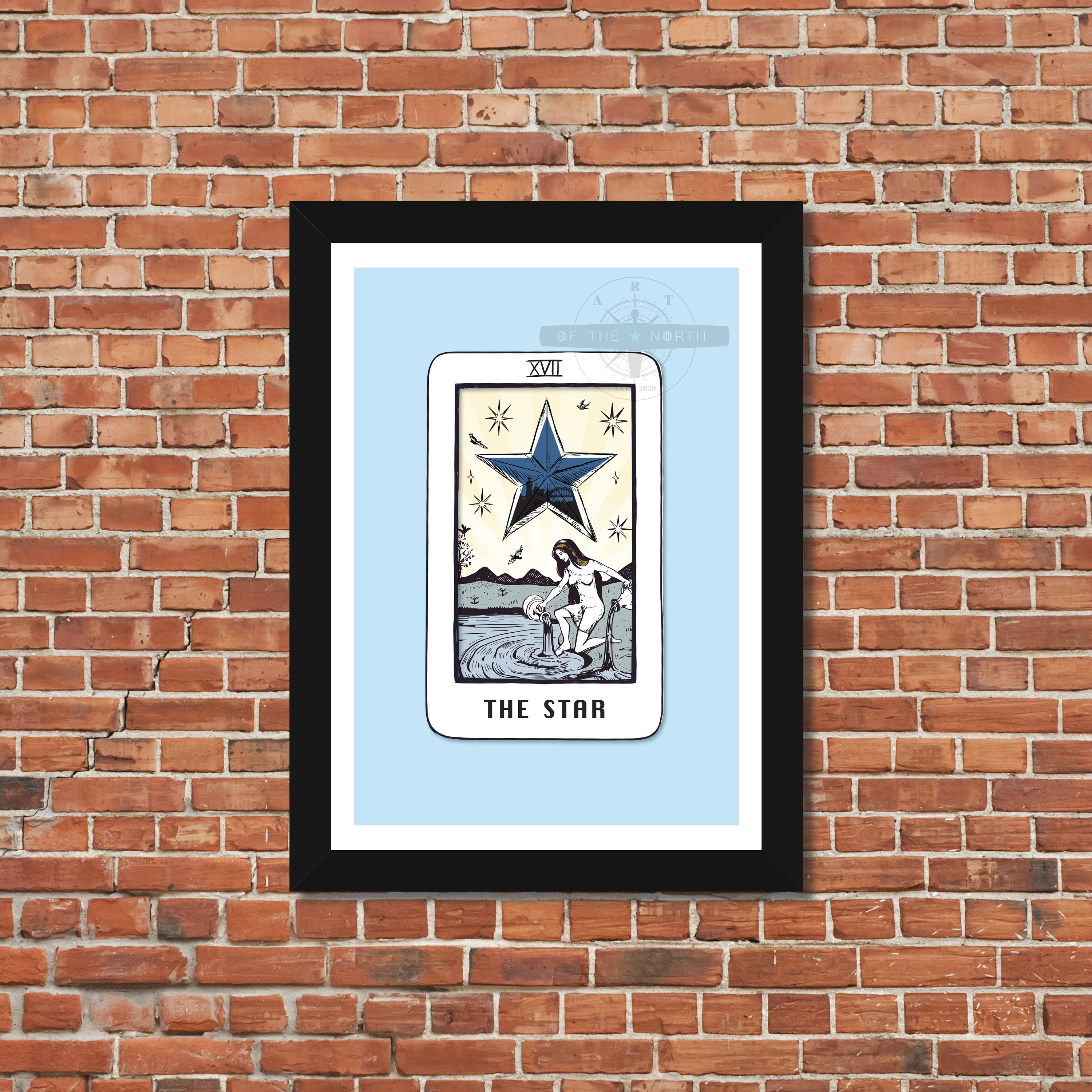 Blue Star Tarot Print - Etsy
