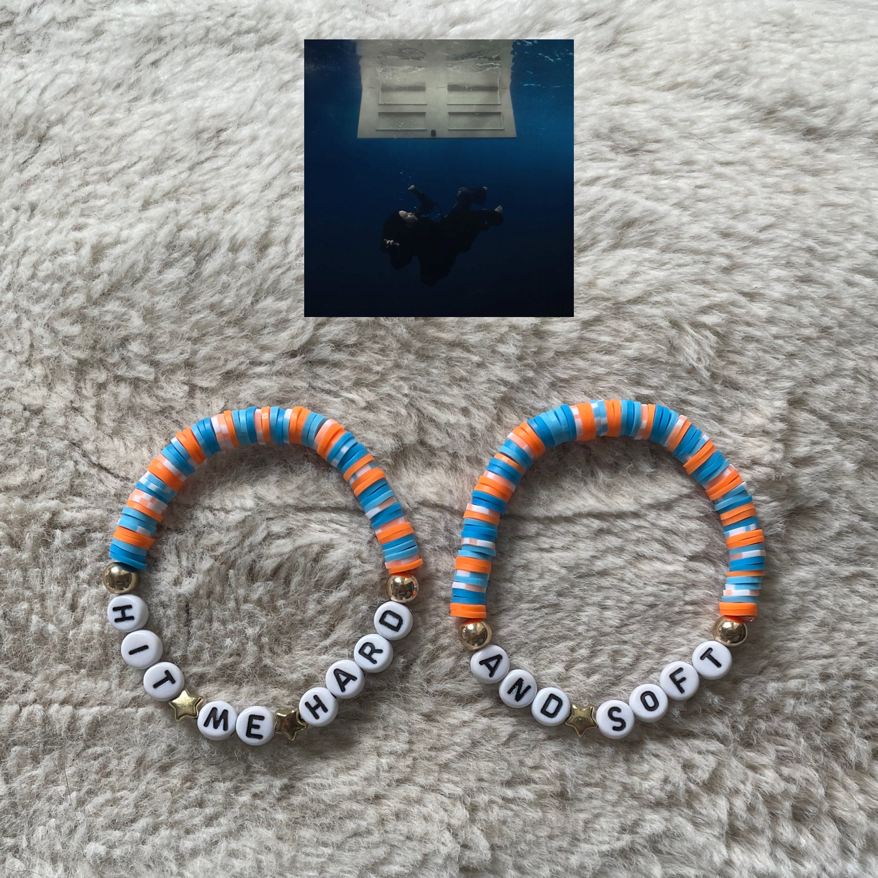 Hit Me Hard and Soft Themed Matching Bracelets, Billie Eilish, Hit Me ...