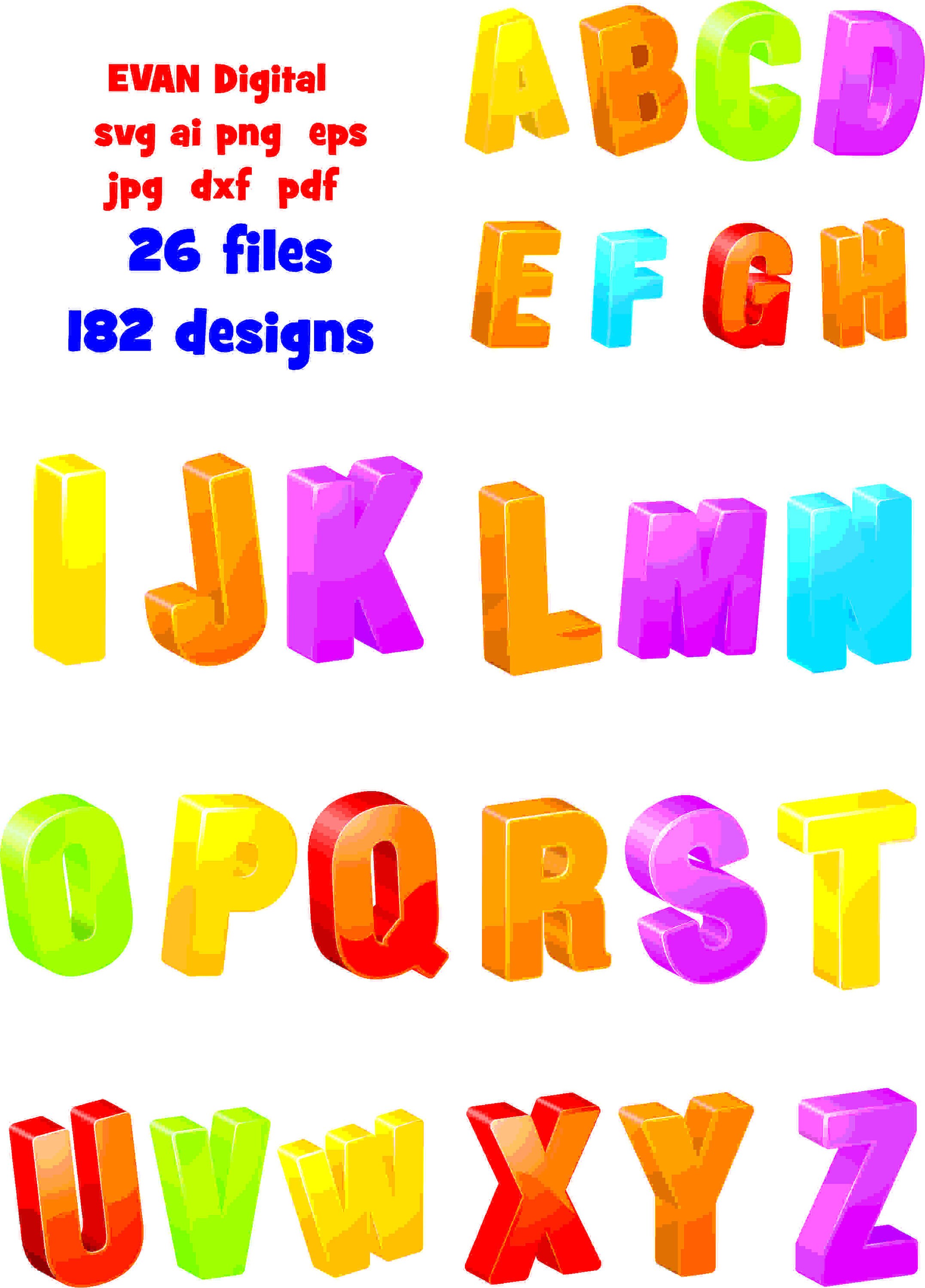 Alphabet Svg Ai Png Eps Dxf Pdf Jpg Letters Svg Letters Alphabet Letter ...