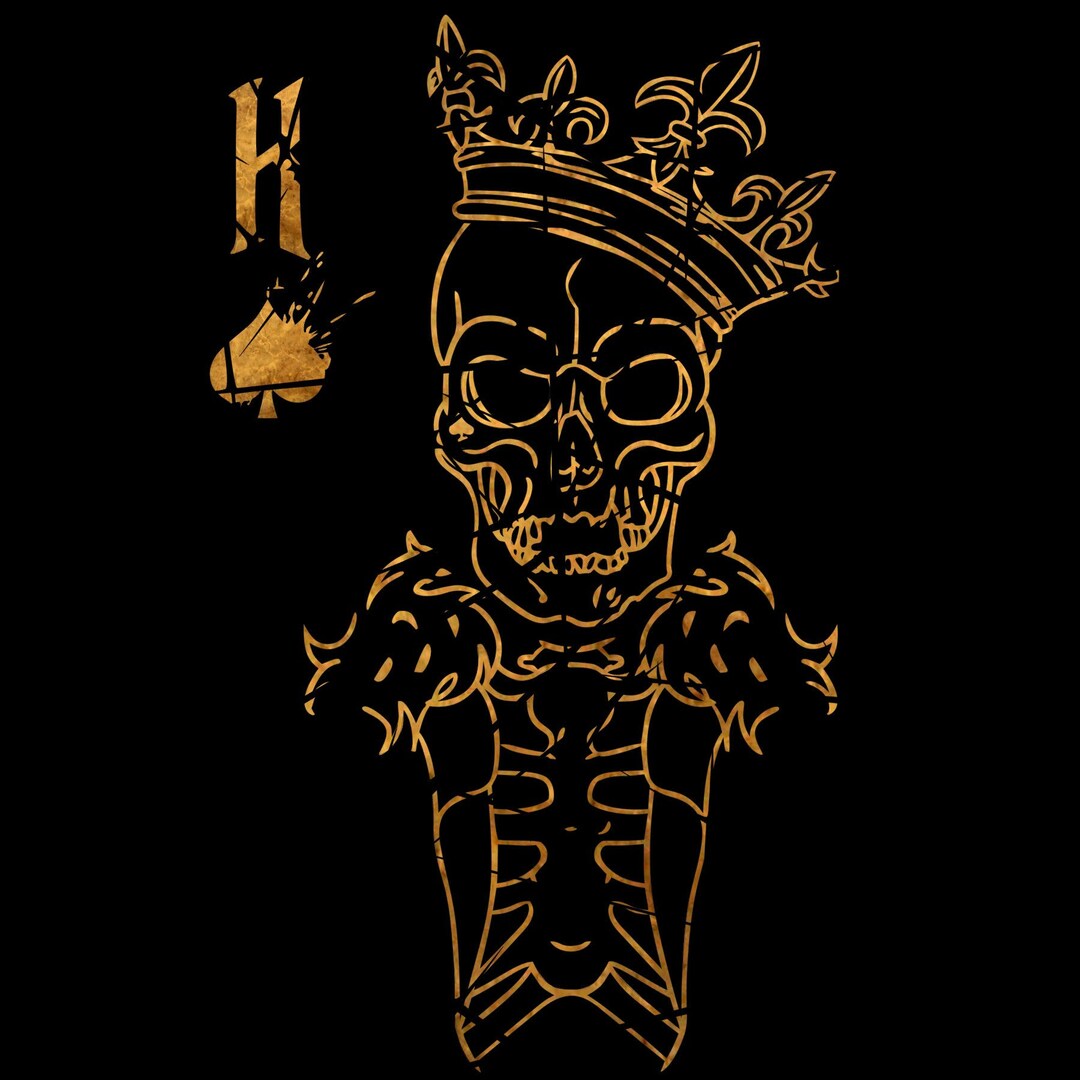 The Dead King Skull Pic SVGDXF PNG - Etsy Ireland