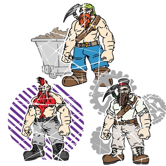 The Three Dwarfs Zwerg SVG DXF PNG - Etsy UK
