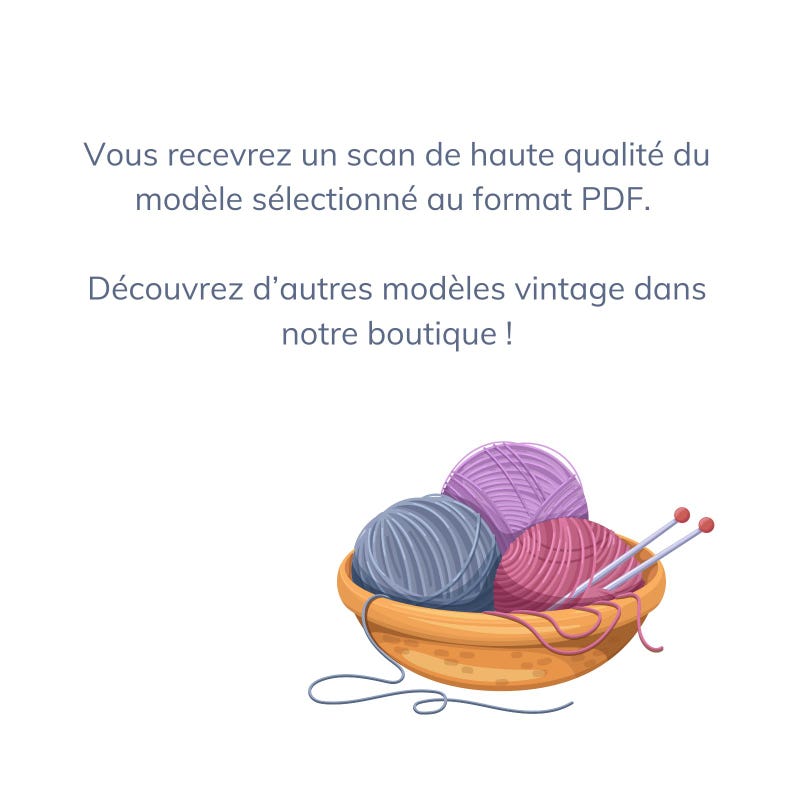 Modèle PULL Col V Point Fantaisie & PULL Point Pastilles Vintage 1981 ...
