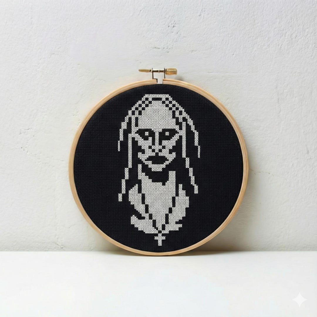 Horror the Nun Cross Stitch Pattern - Beginner Friendly (digital ...