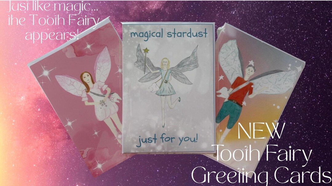 Tooth Fairy Cards - Etsy