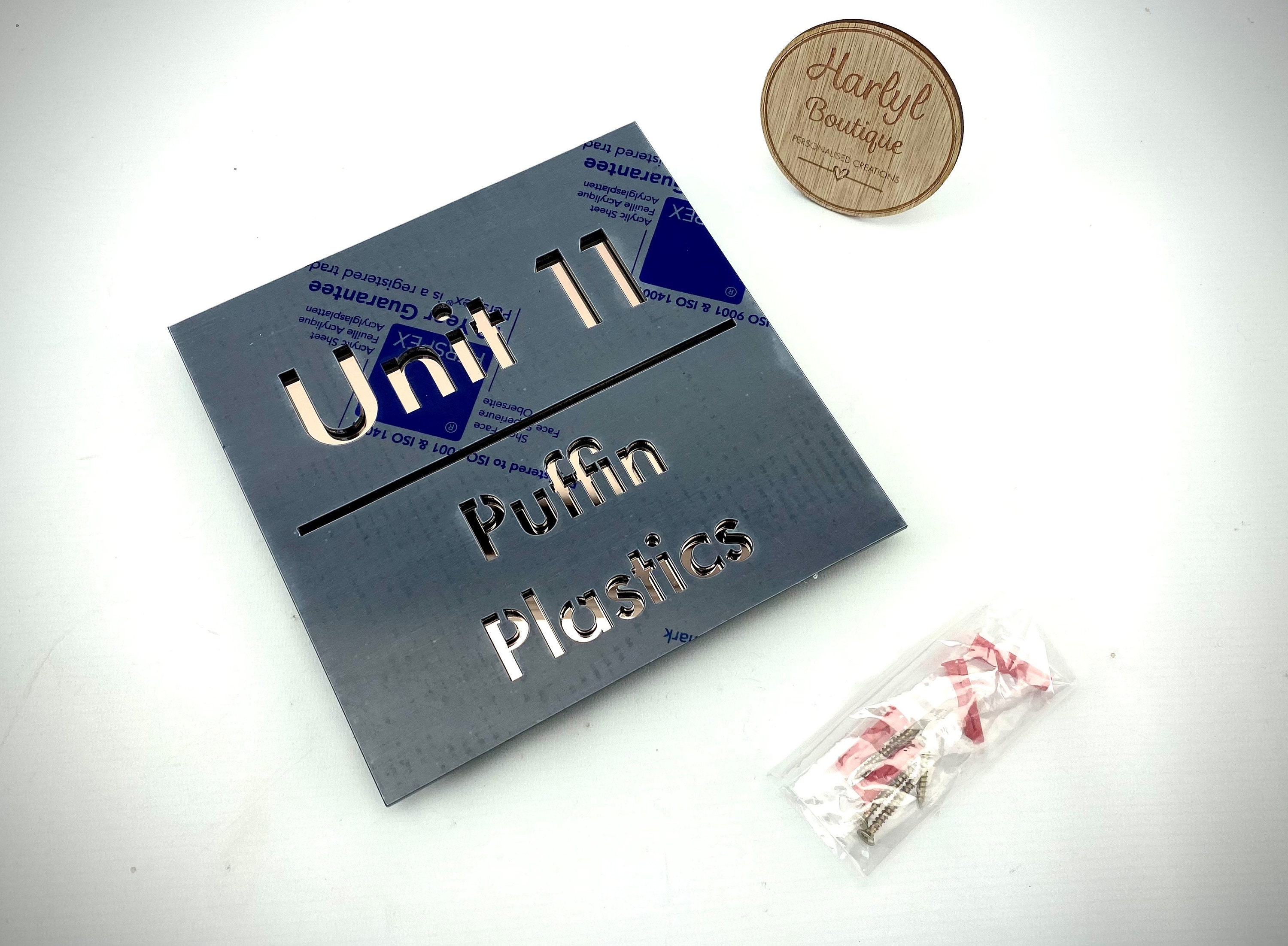 Acrylic House Address Sign With House Number & Road Name - Etsy