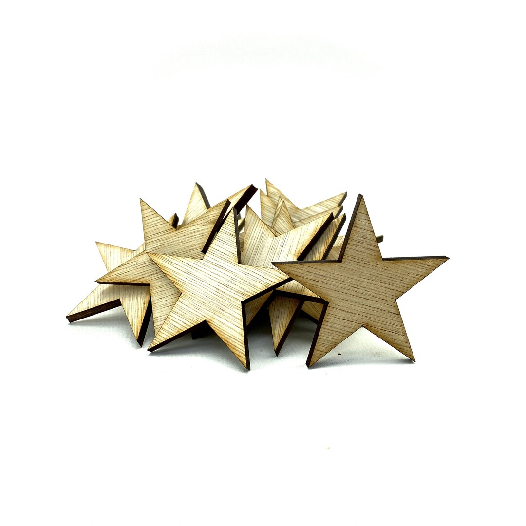 Wooden Star Shapes - Etsy