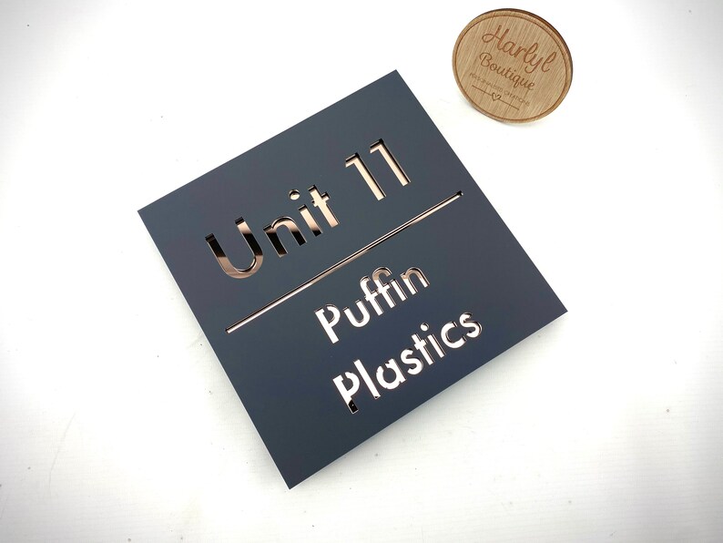 Acrylic House Address Sign With House Number & Road Name - Etsy