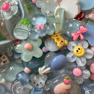 Mixed Cute Resin Charm Random Cartoon Slime Charm, Flatback Resin ...