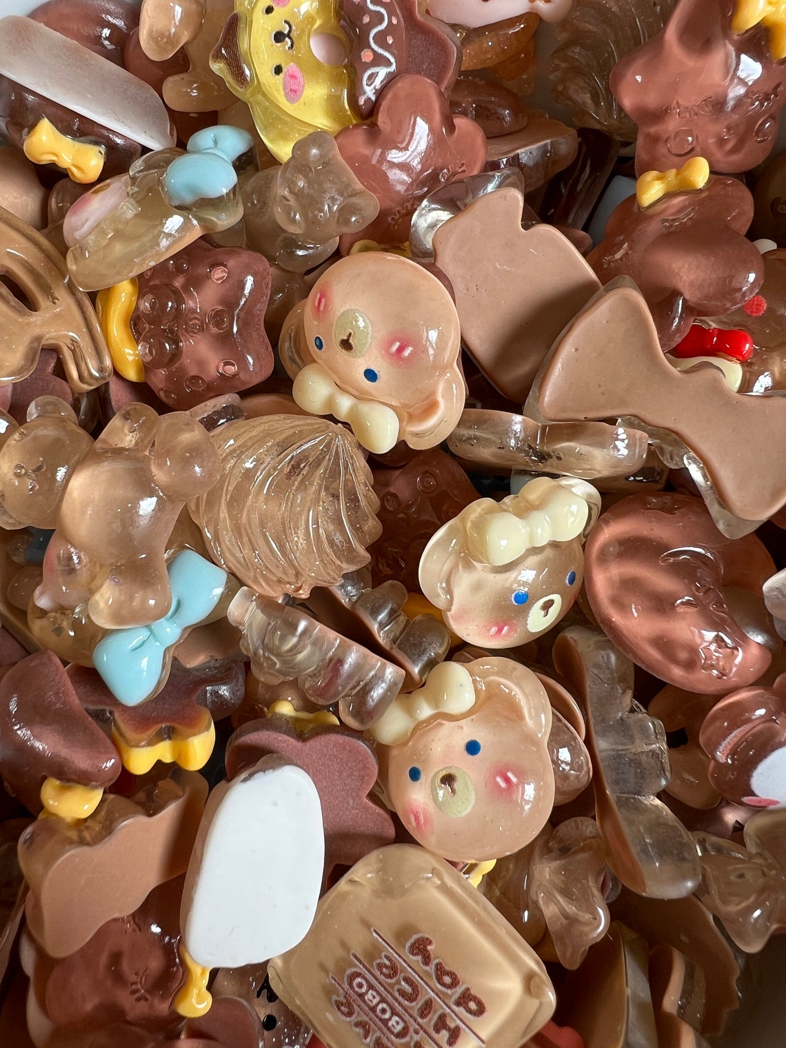 Mixed Cute Resin Charm Random Cartoon Slime Charm, Flatback Resin ...