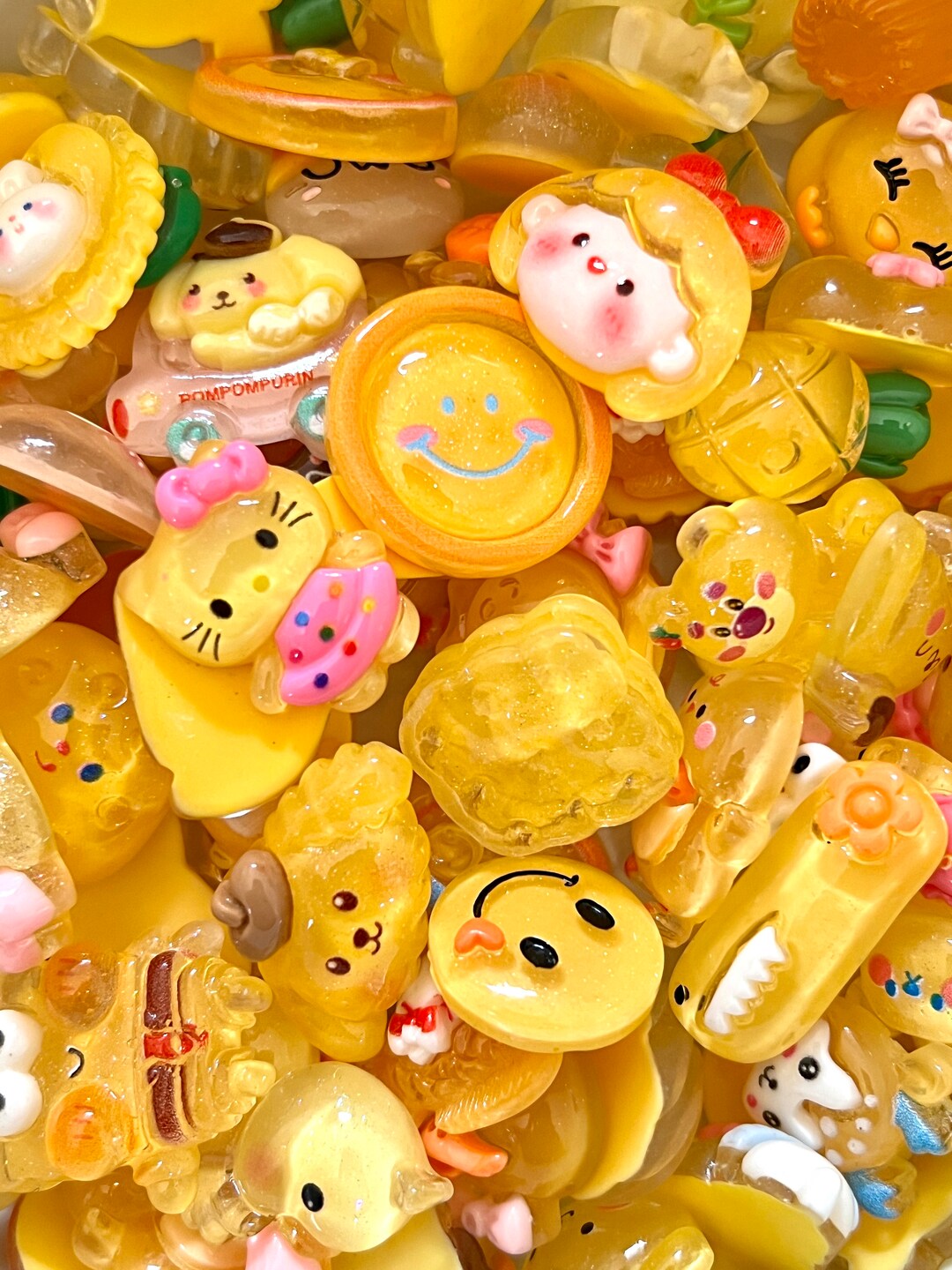 Mixed Cute Resin Charm Random Cartoon Slime Charm, Flatback Resin ...