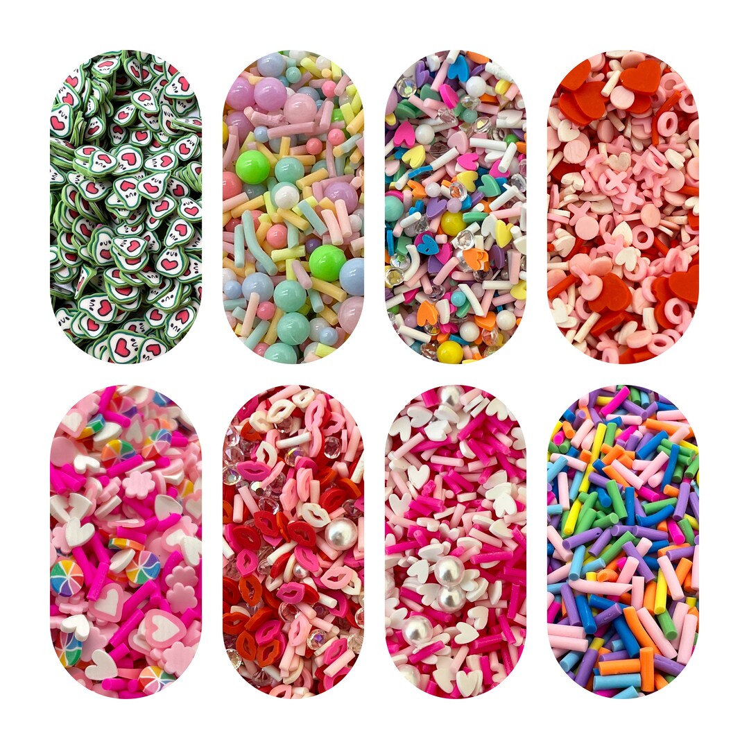 Fake Candy Sprinkles: Polymer Clay Faux Sprinkles for Slime, Crafts ...