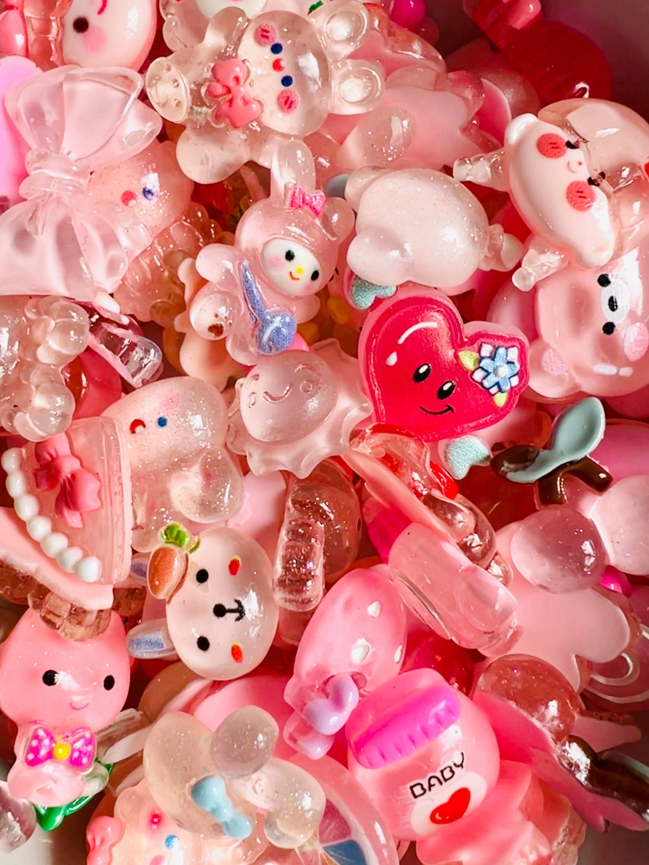 Mixed Cute Resin Charm Random Cartoon Slime Charm, Flatback Resin ...