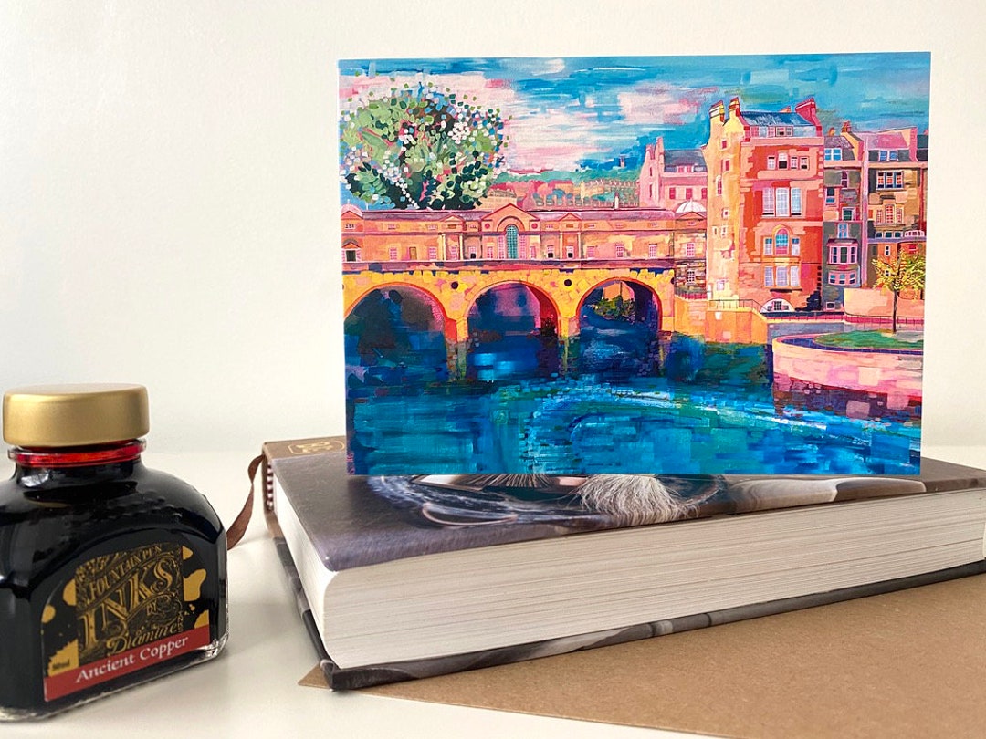 Bath Birthday Card, Pulteney Bridge Card, Bath Graduation Card, Bath ...
