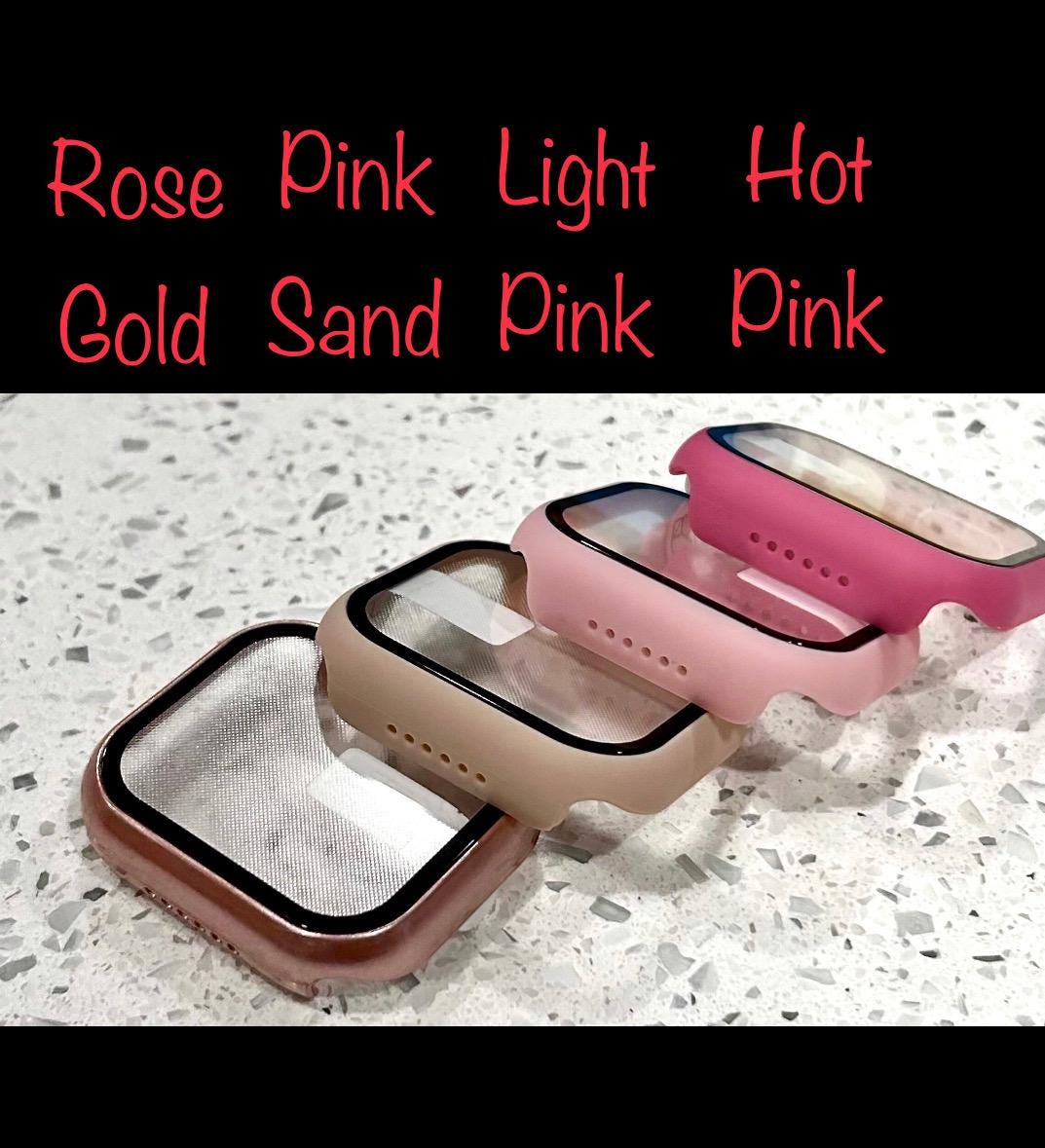Apple Watch Tempered Glass Screened Bumpers Removable Non Adhesive ! - Etsy
