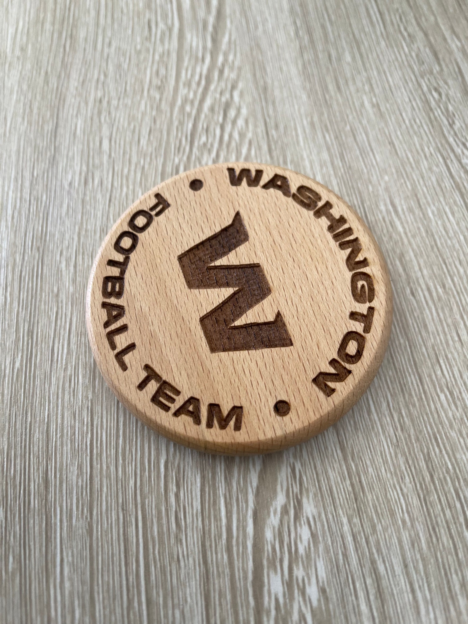 Football Team Logo Laser Engraved Wooden Coasters - Etsy