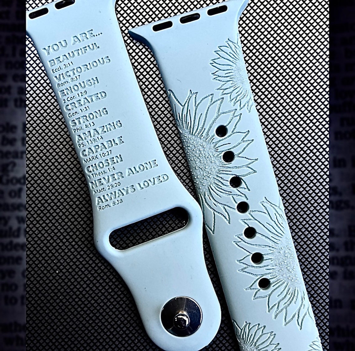 You Are Beatiful Apple Watch Custom Engrave Silicone Sport - Etsy