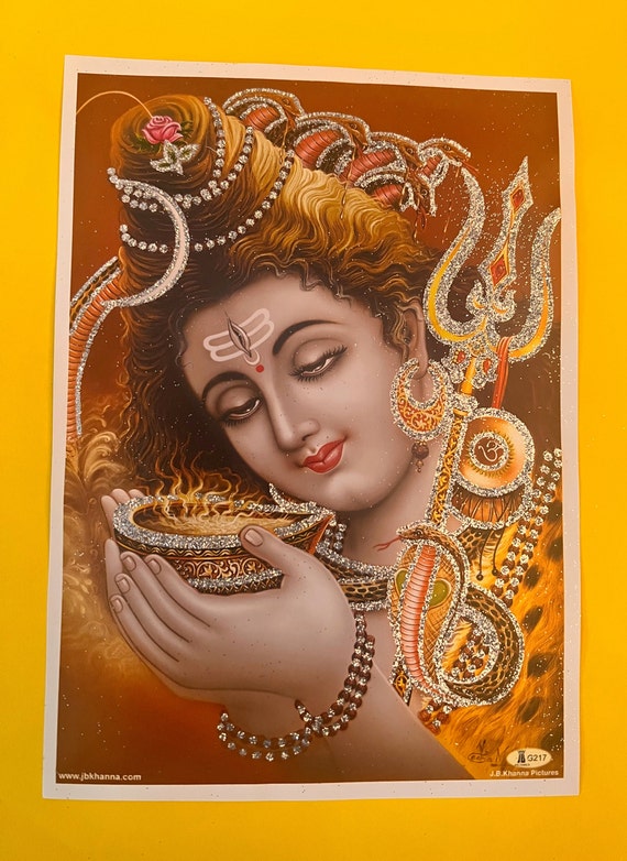 Lord Shiva Drinking Poison From Samudra Manthan 7.2 Inches by - Etsy