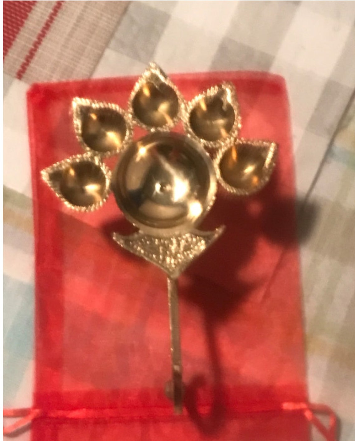 Brass Panch Aarti Diya-100 Bulk/indian Favor/pancharti Aarti - Etsy
