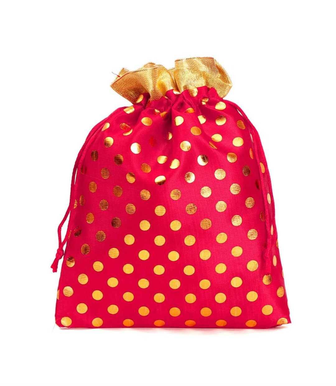 Polka Dot Indian Potli Bag, Indian Wedding Favor, Housewarming Favors ...
