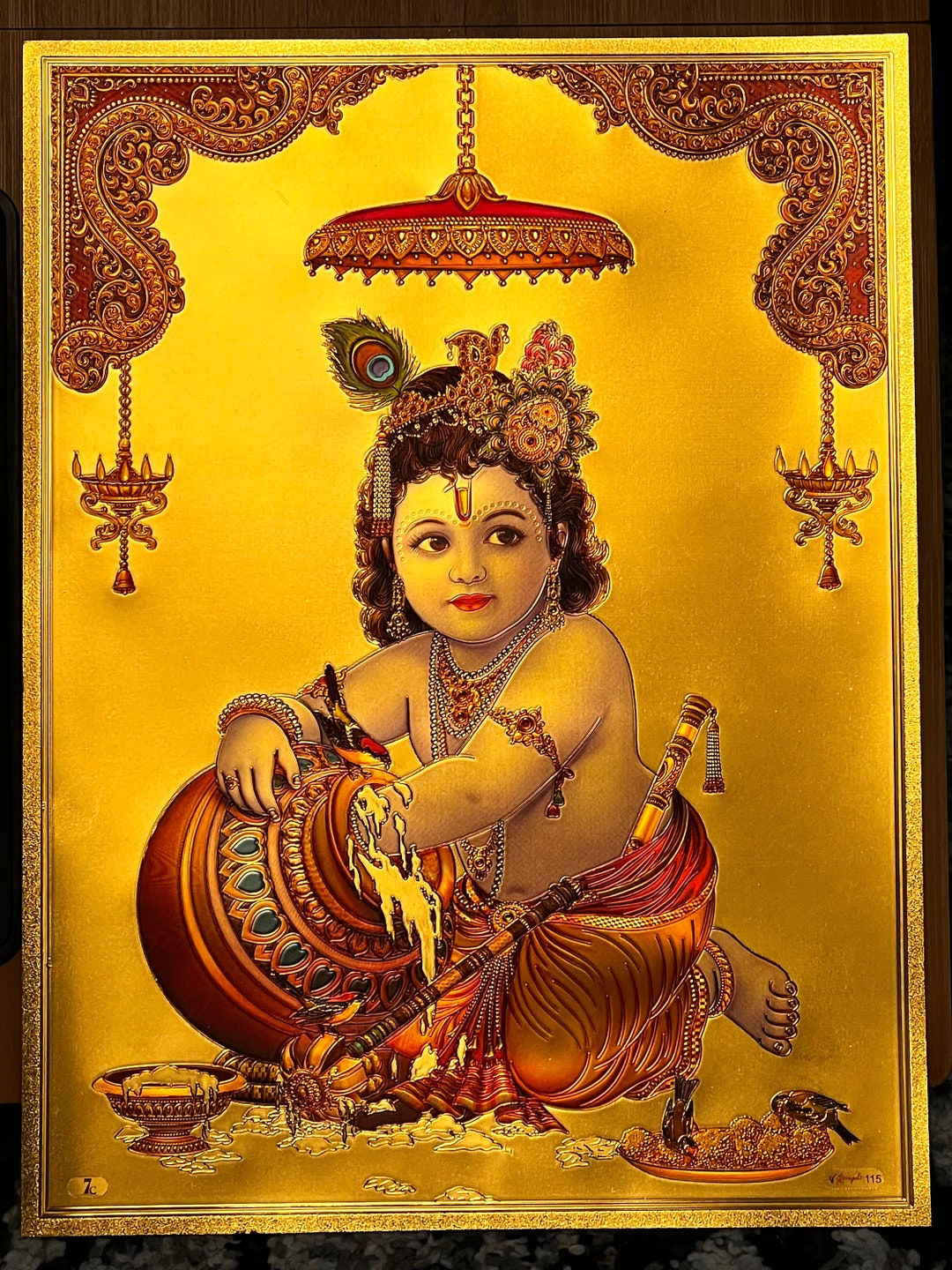 Bal Krishna Photo Print on Foil Paper (16 Inches X 12 Inches) - Etsy