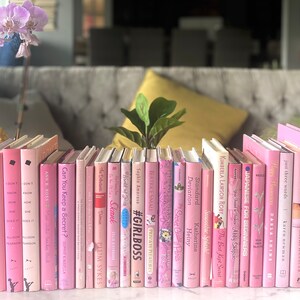 PINK Books PICK ANY 3 ! Light Pink , Blush or Pale Pink Decorative ...