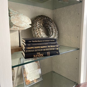 BLACK and GOLD Decorative BOOKS - 5 Color Block Books in Black With ...