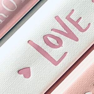 LIGHT PINK DECORATIVE Books . 4 Delicate Sweet Pink Books for Home ...