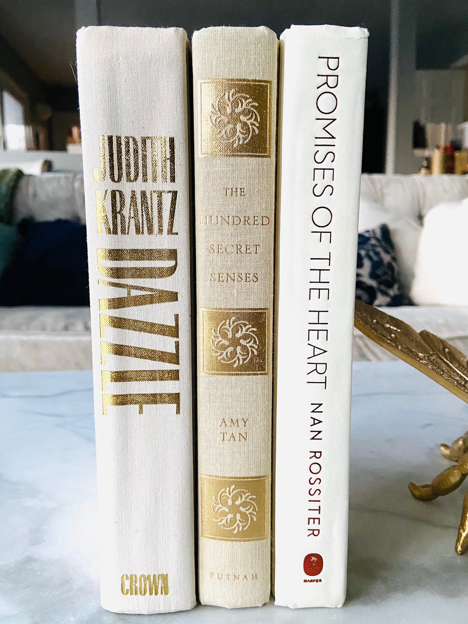 WHITE & GOLD BOOKS. These 3 Decorative Book Sets Will Make a Dramatic ...