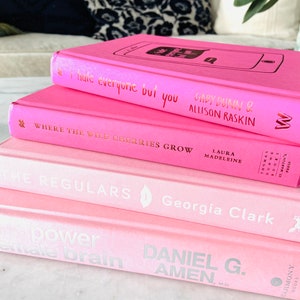 PALE or SHOCKING PINK Books for Decorating Pick One Set of 2 Pale Pink ...