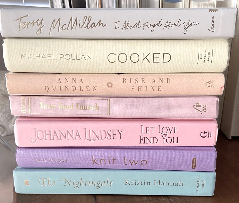 PASTEL SHERBET Book Set 7 Dreamy Books in Shades of Pastel. - Etsy