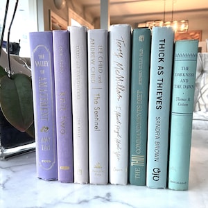 PASTEL BOOK SET - 8 Dreamy Books in Shades of Pastel. A Soft Rainbow ...
