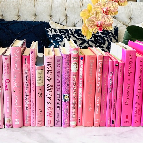 PINK Books PICK ANY 3 Light Pink Blush or Pale Pink - Etsy
