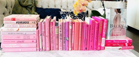 PINK Books PICK ANY 3 Light Pink Blush or Pale Pink - Etsy
