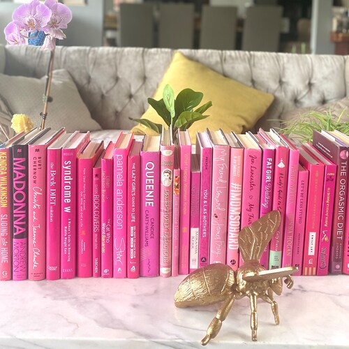 PALE or SHOCKING PINK Decorative Books Pick One Set of 3 Pale - Etsy