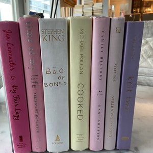 PASTEL BOOK SET - 7 Dreamy Books in Shades of Pastel. A Soft Rainbow ...