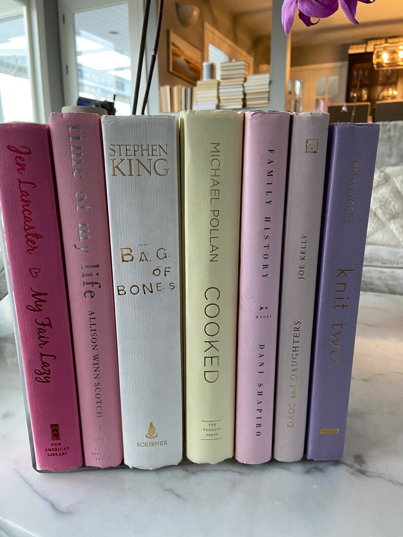 PASTEL BOOK SET 7 Dreamy Books in Shades of Pastel. A Soft - Etsy