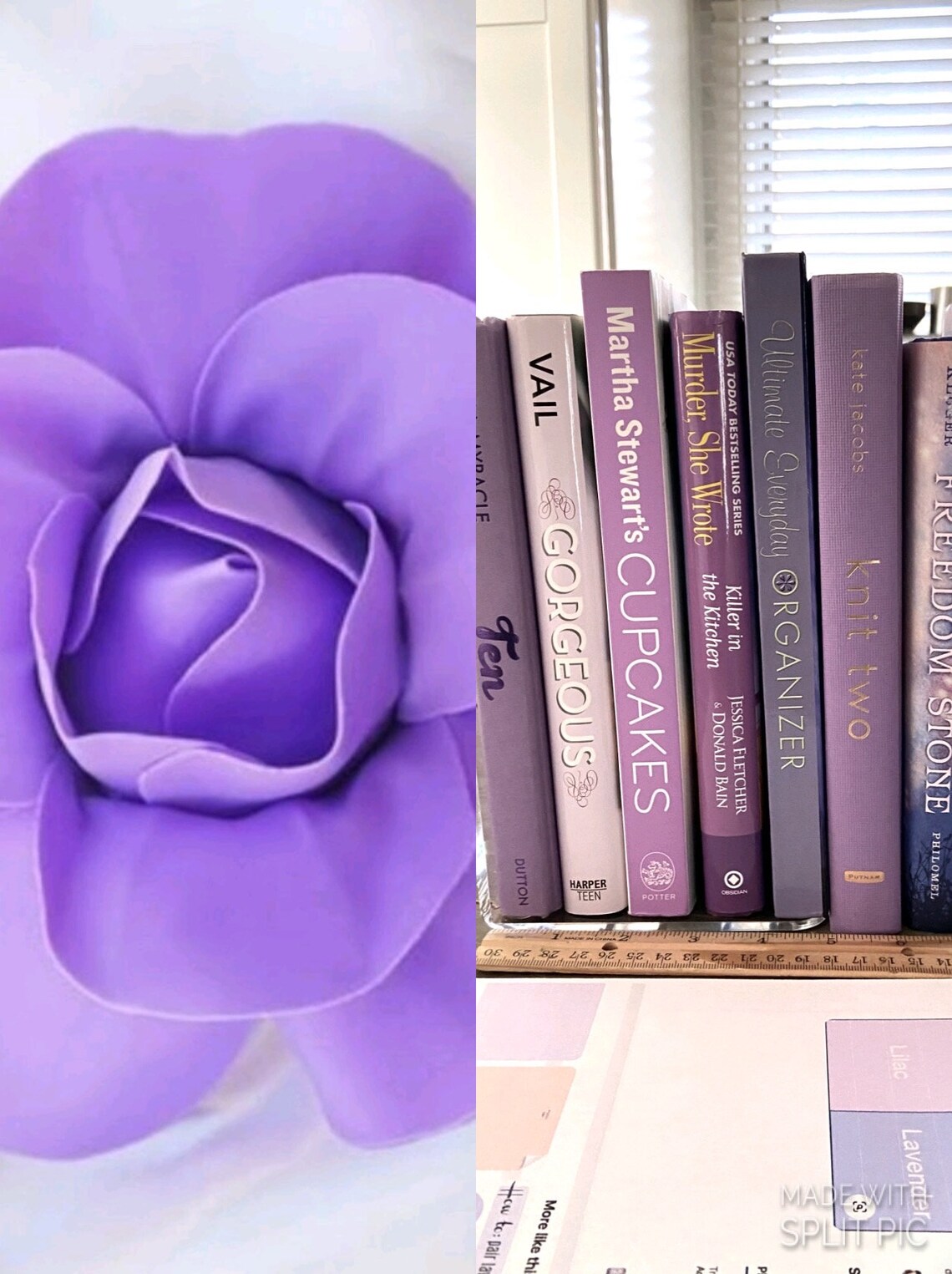 PALE LILAC & LAVENDER Decorative Books 9 of Delicately - Etsy.de