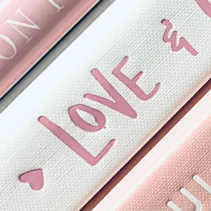 LIGHT PINK DECORATIVE Books . 4 Delicate Sweet Pink Books for Home ...