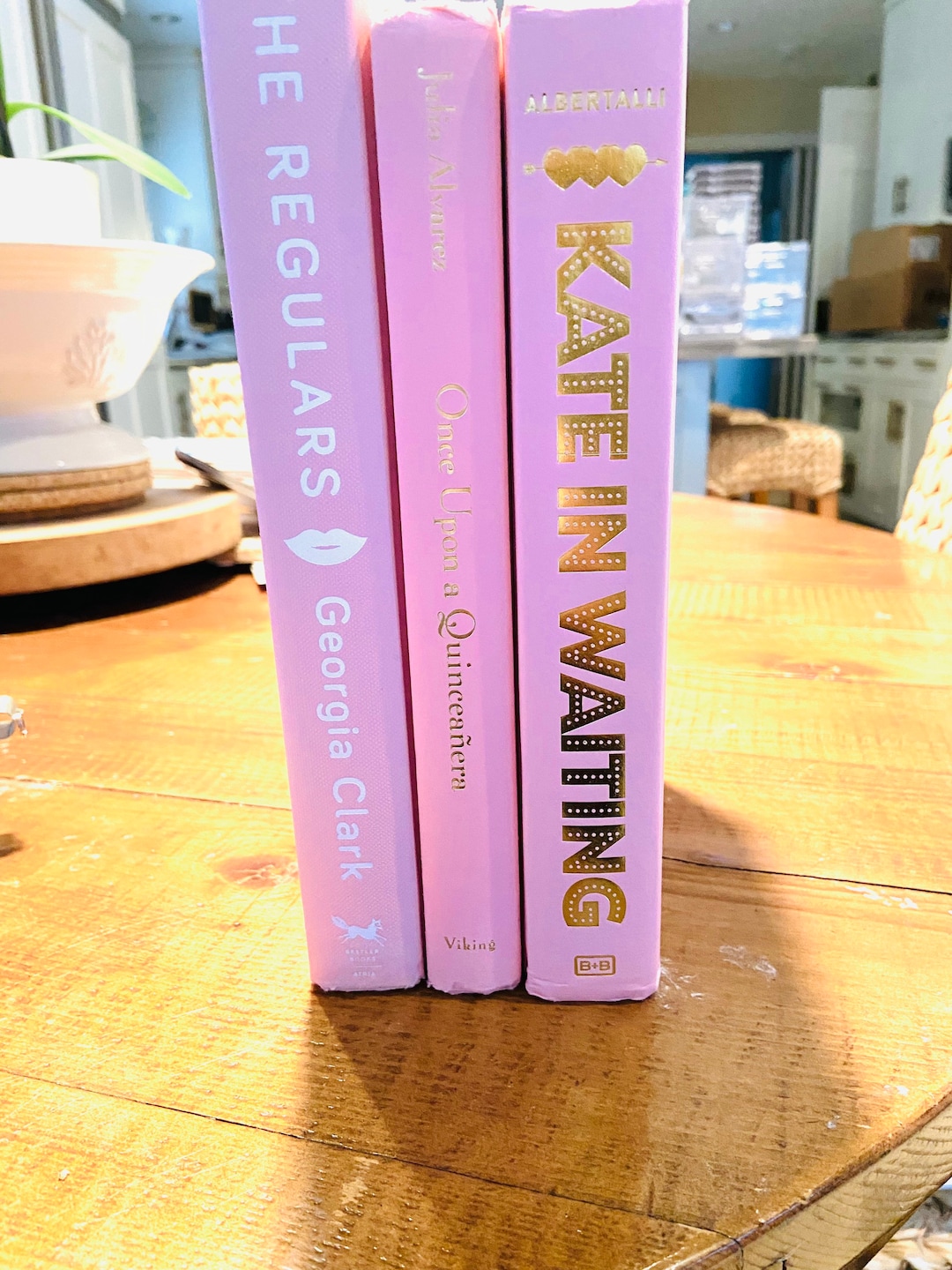 PALE PINK TRIO Decorative Books. Perfect Gift for Women. 3 Genuine ...