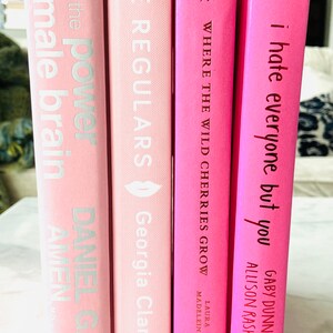 PALE or SHOCKING PINK Books for Decorating Pick One Set of 2 Pale Pink ...