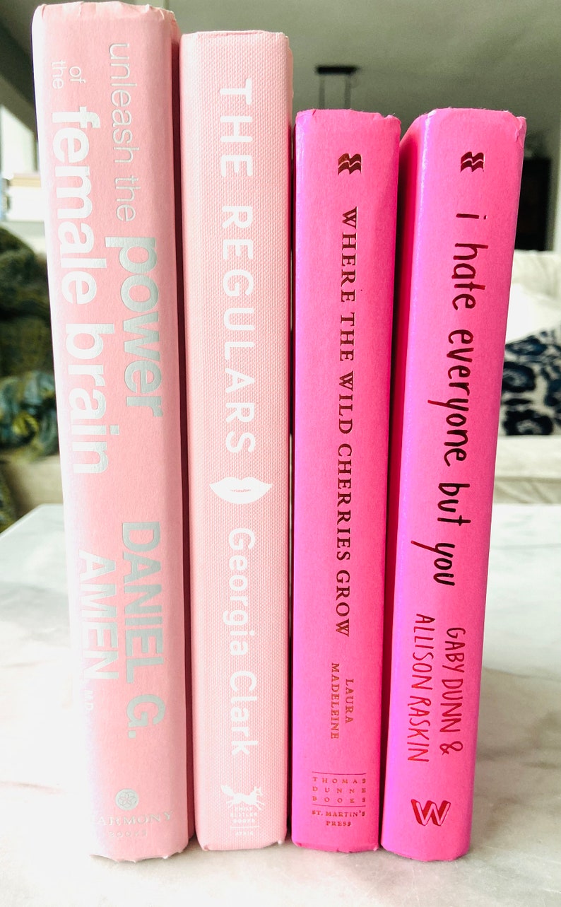 PALE or SHOCKING PINK Books for Decorating Pick One Set of 2 Pale Pink ...