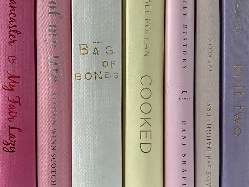 PASTEL BOOK SET 7 Dreamy Books in Shades of Pastel. A Soft - Etsy