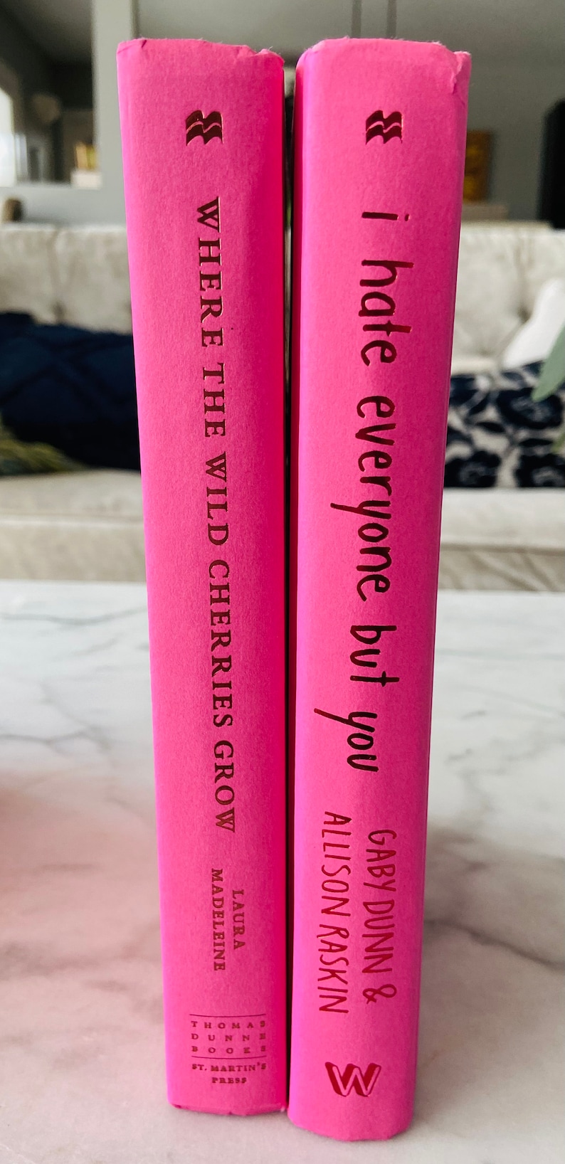 PALE or SHOCKING PINK Books for Decorating Pick One Set of 2 Pale Pink ...